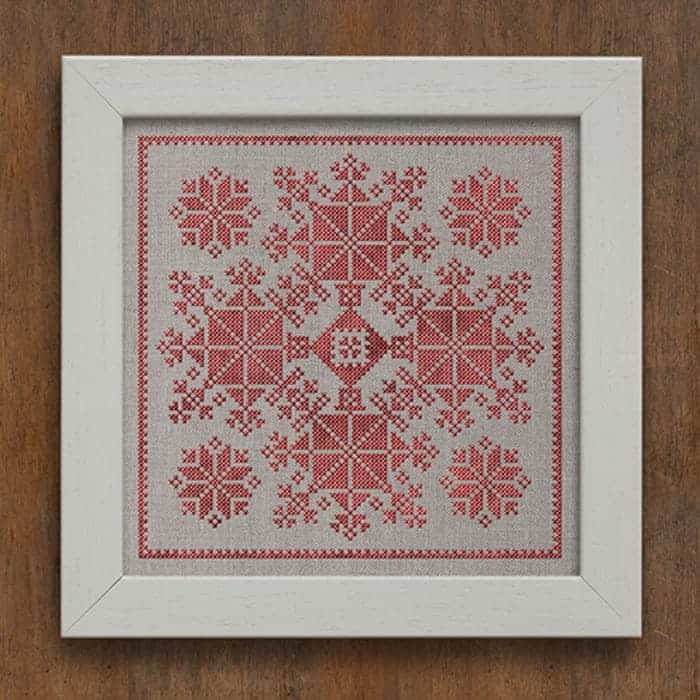 Geometric Flowers – PDF Pattern – Modern Folk Embroidery